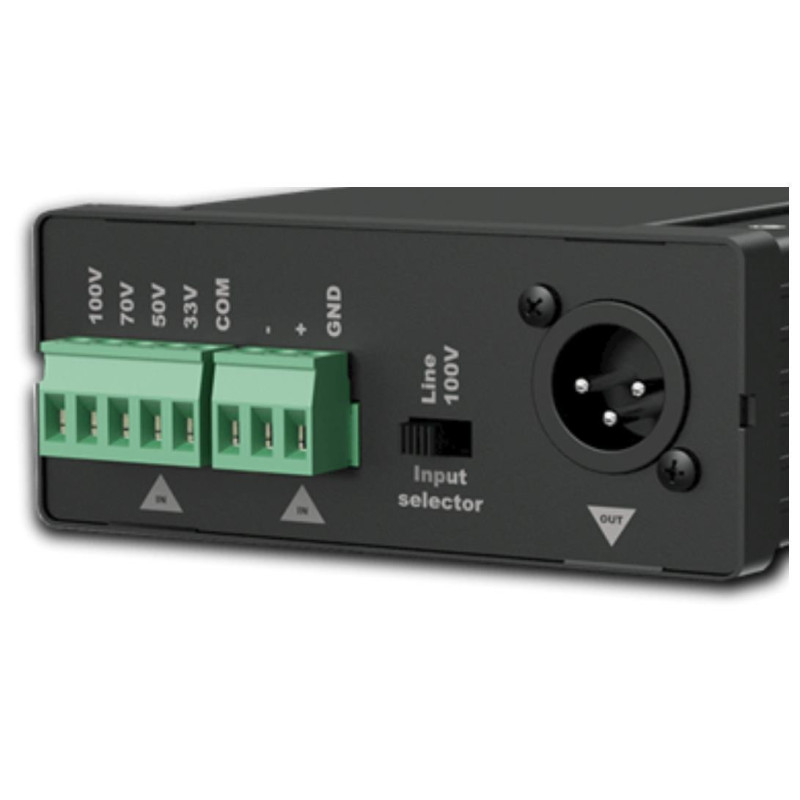 Audac Audac ATU-44 - konwerter sygnału instalacji 100V na sygnał linio - mediaav.pl